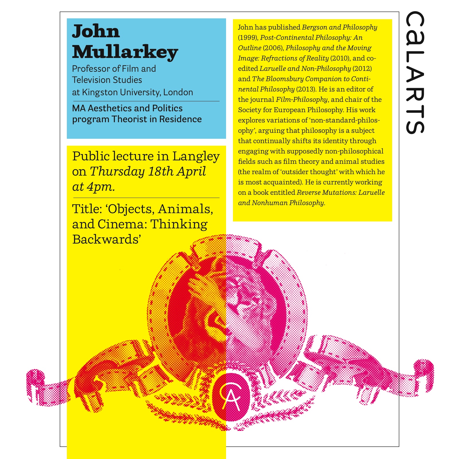 Kingston University’s John Mullarkey is CalArts’ Theorist in Residence