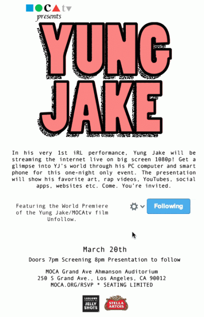 MOCAtv Presents CalArts Alumnus Yung Jake in First IRL Performance