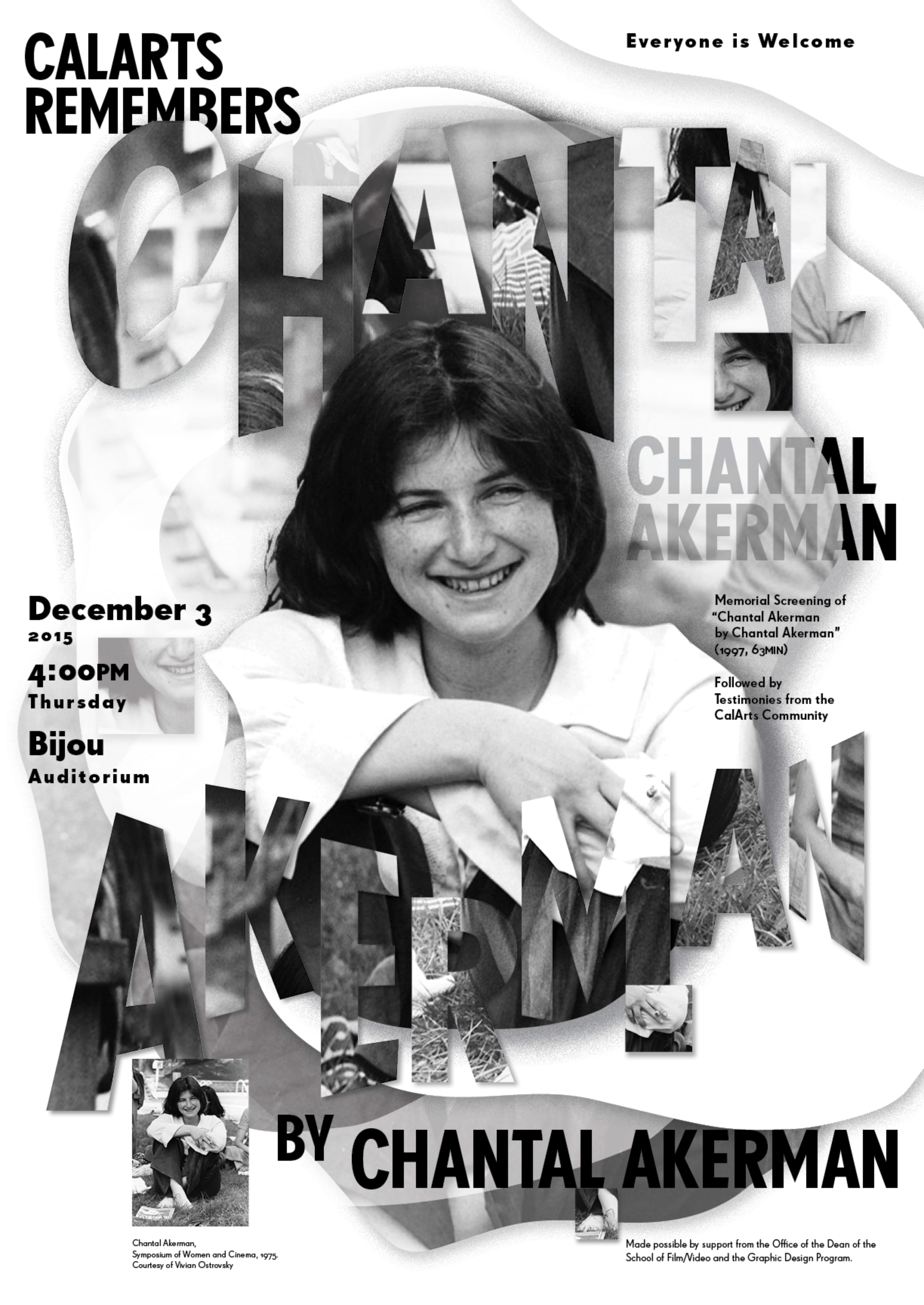 CalArts Remembers Chantal Akerman