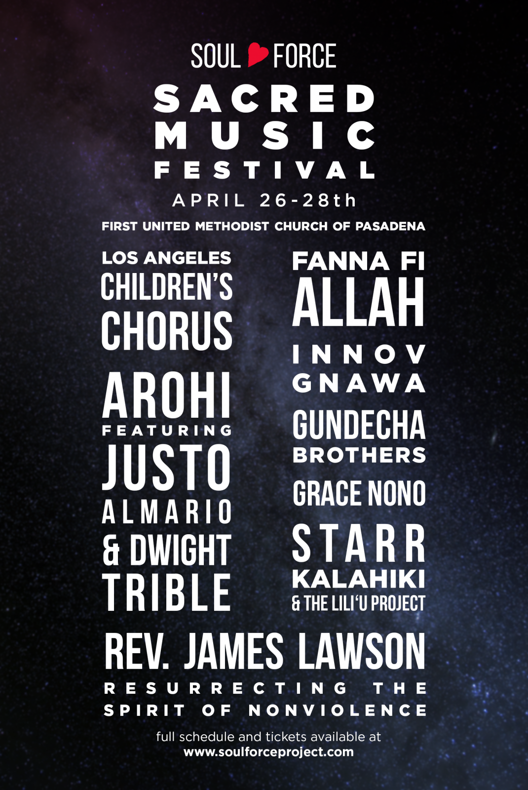 CalArts Alum Presents the Soul Force Sacred Music Festival