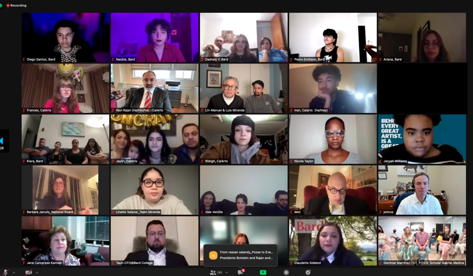 Posse Foundation Introduces First Arts Posse Scholars